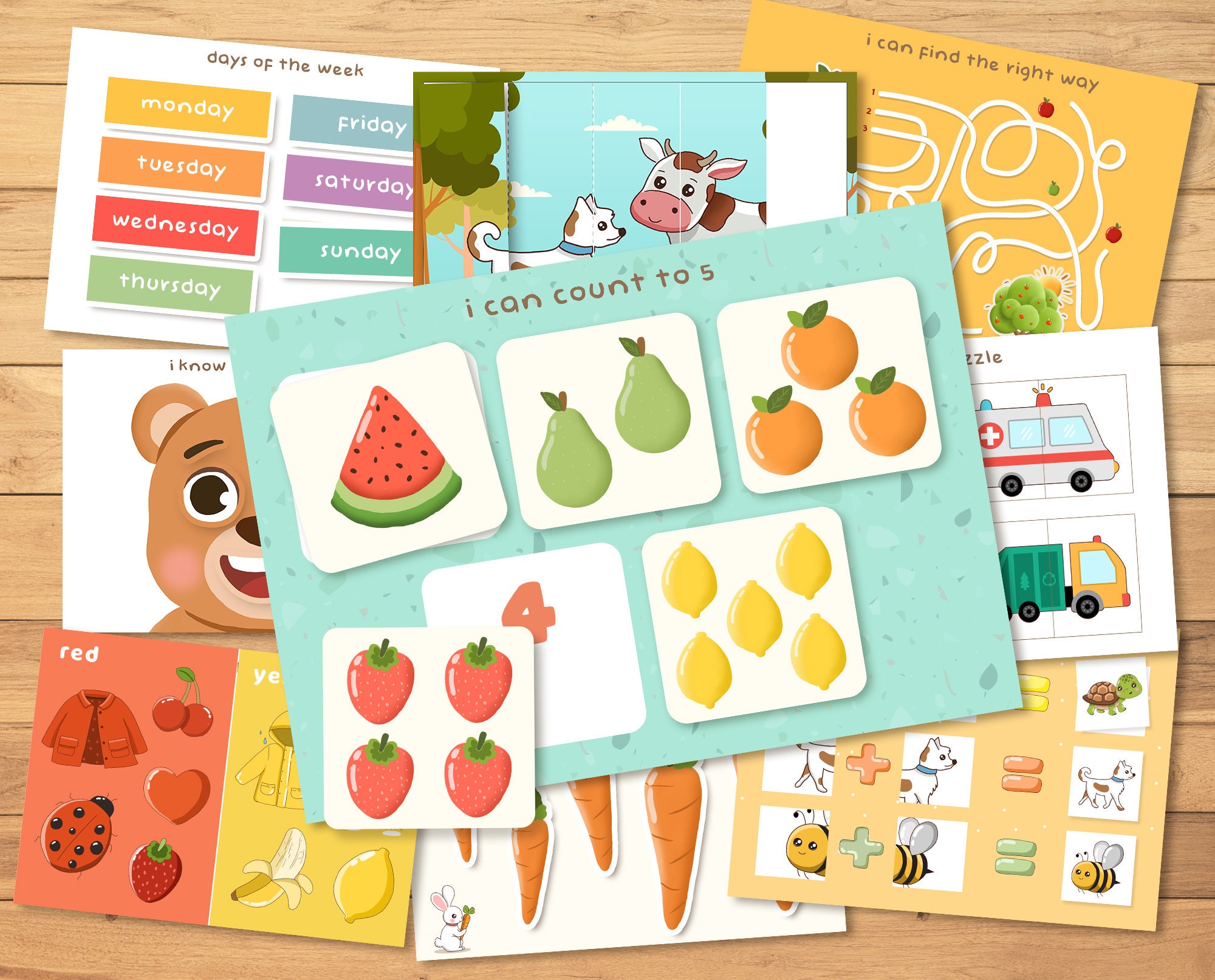 My First Busy Book - Toddler Busy Book - Preschool Workbook ...