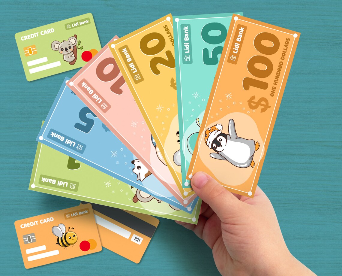 Printable Play Money for Kids Pretend Play Money Dramatic Play ...