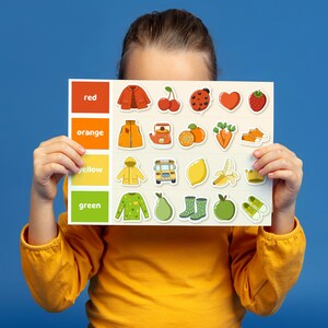 Color Sorting Activities - Color Matching Games - Toddler Busy Book ...