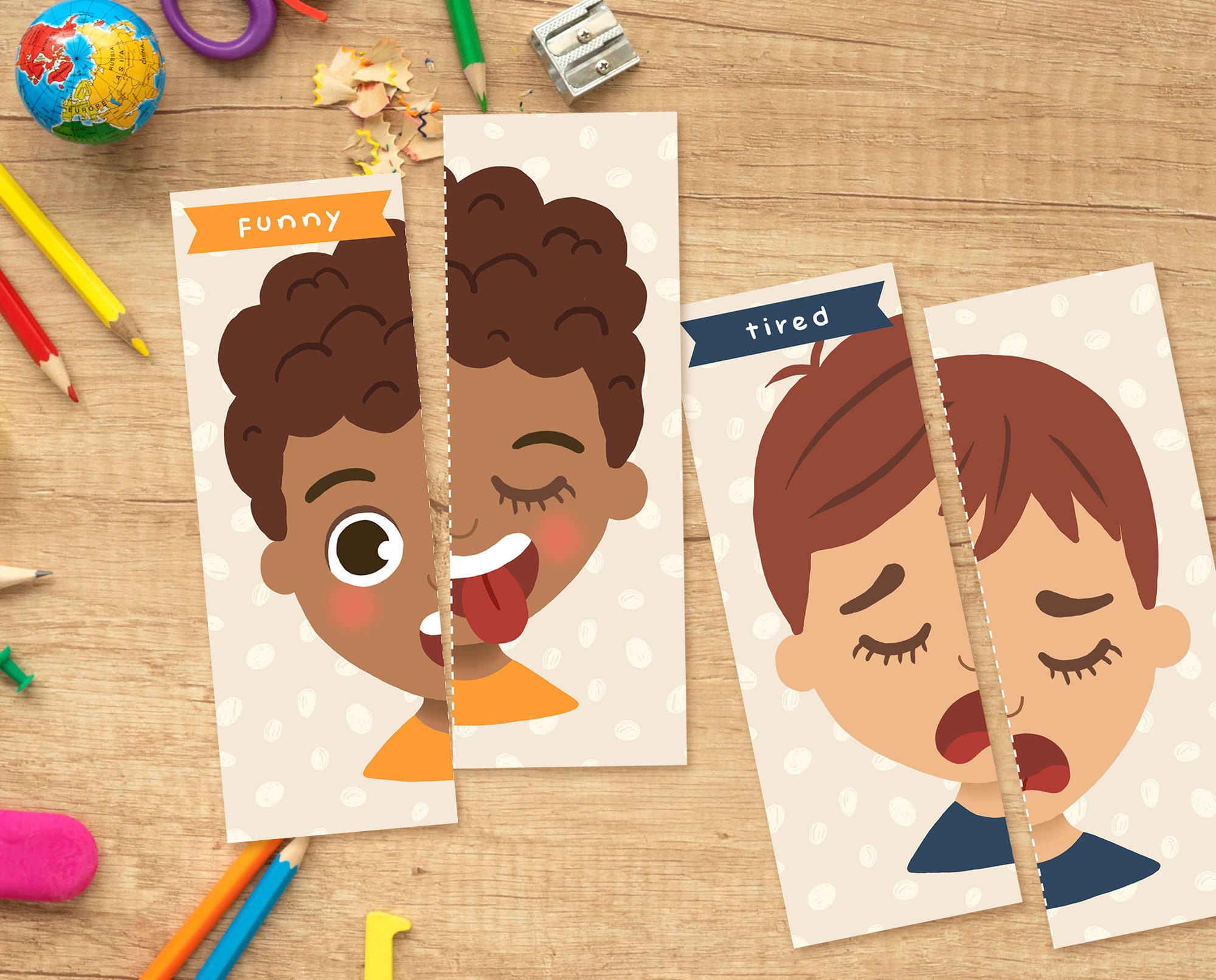 Emotions Puzzle - Feeling Matching Games - Puzzles for Kids - Toddler ...