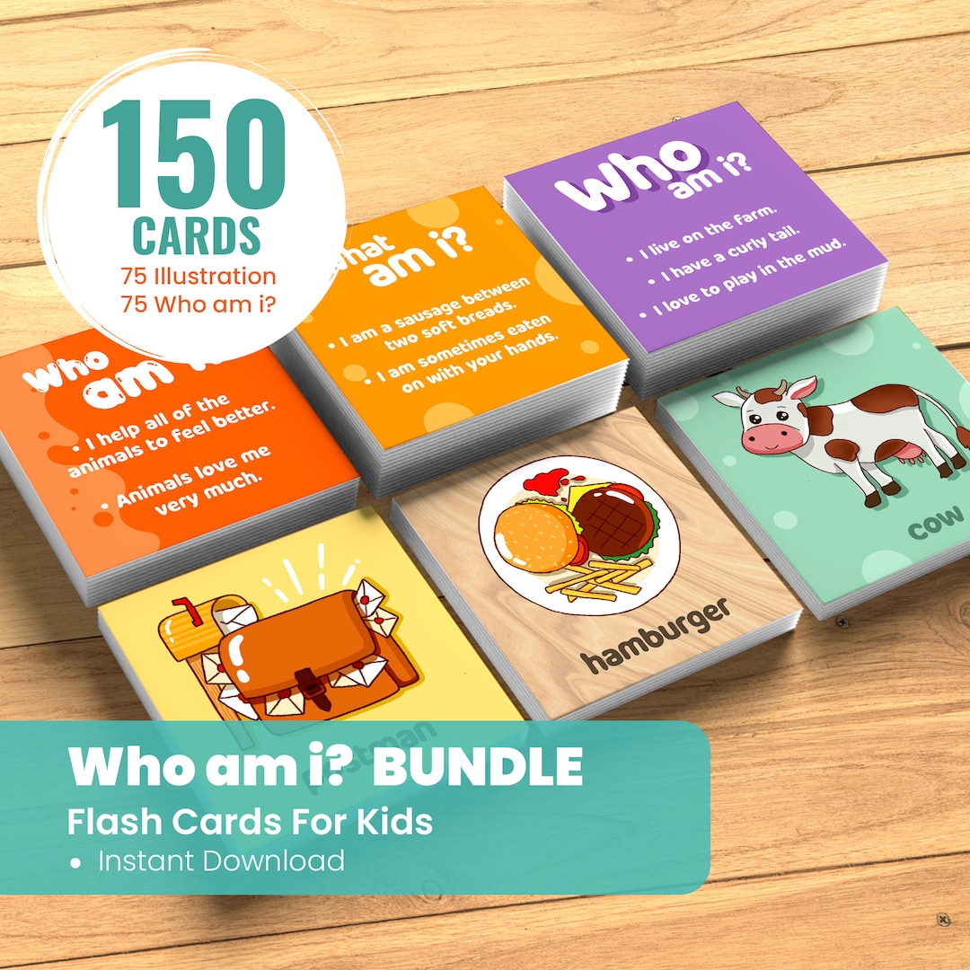 Printable Custom Card Game Bundle Preschool Kids Activity Montessori ...