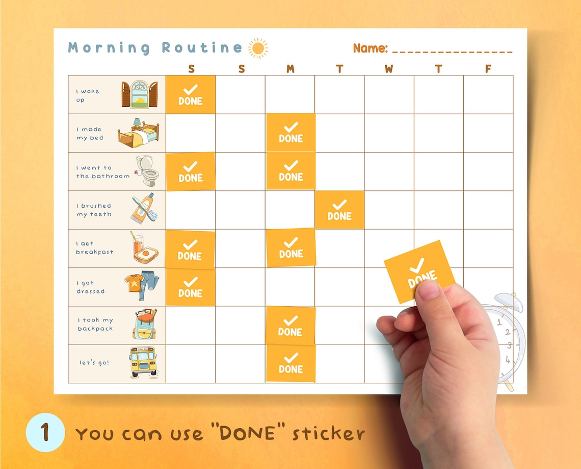 Weekly and Daily Chore Chart Printable Weekly Chore Schedule Weekly ...