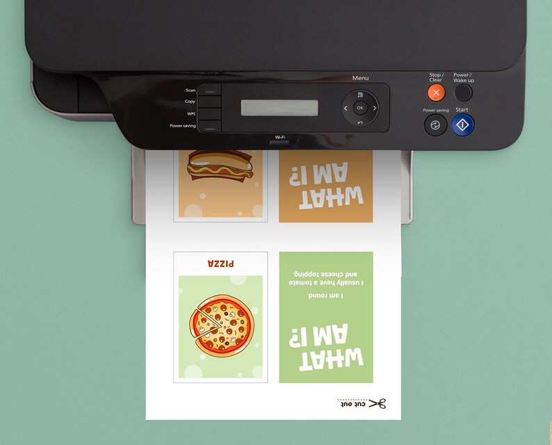 What Am I Foods Printable Card Game - What Am I Card Game - Montessori ...