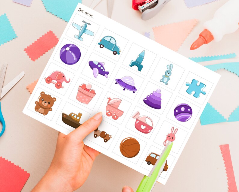 Color Sorting Activities Color Matching Games - Toddler Busy Book ...