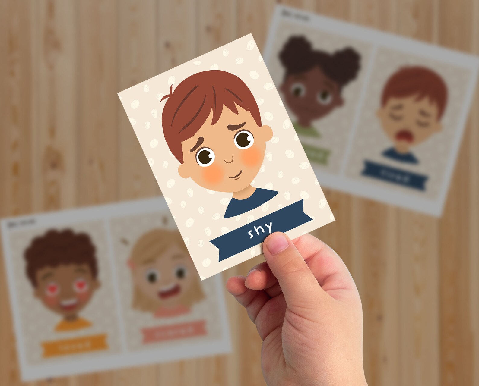 Emotions Flashcards Set - Printable Feeling Chart - Montessori ...
