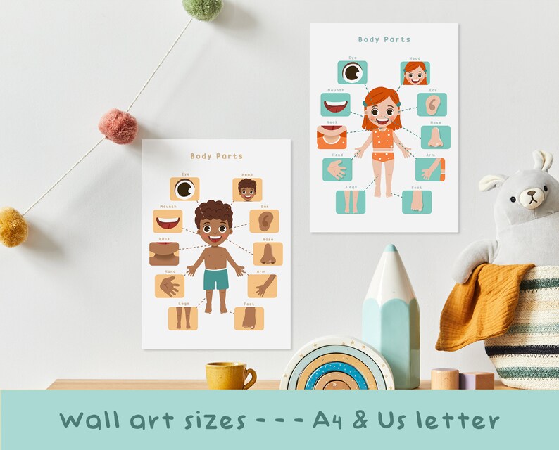 Body Parts Busy Book Learning Activity Bundle - Human Anatomy - Toddler ...