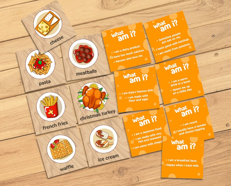 Printable Who Am I Card Game Bundle - Set of 3 - Preschool Kids ...