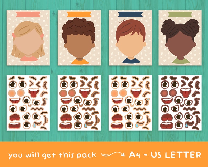 Emotions Activity for Kids - Feeling Matching Game - Toddler Emotions ...