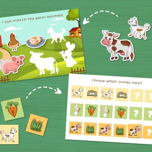 Toddler Busy Book - Animal Theme - Printable Learning Binder - Kids ...