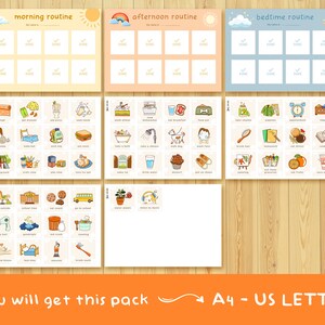 Chore Chart for Kids - Daily Routine Cards - Homeschool Montessori ...