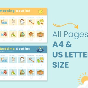 Printable Kids Daily Chore Chart - Homeschool Montessori - Colorful and ...