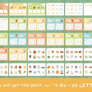 Alphabet Busy Book - Educational ABC Busy Book for Toddler - Letter ...