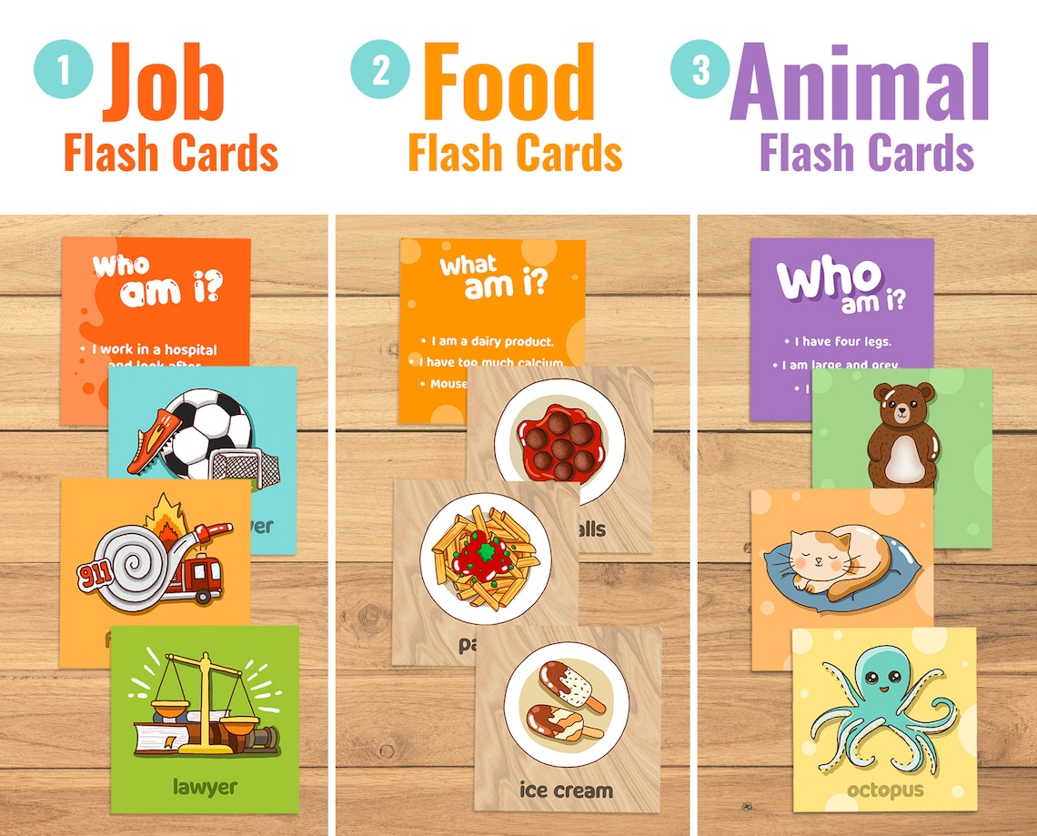 Printable Custom Card Game Bundle Preschool Kids Activity Montessori ...