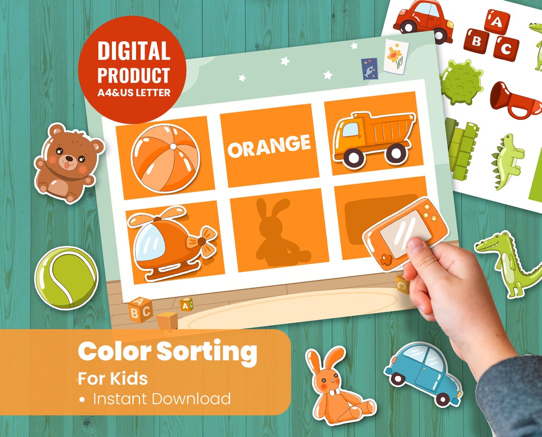 Color Matching Activities - Color Sorting Game - Learning Colors ...