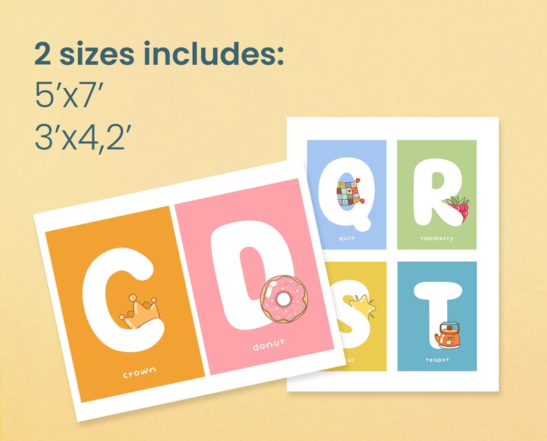 Educational Alphabet Flashcards for Kids - Preschoolers Activity ...