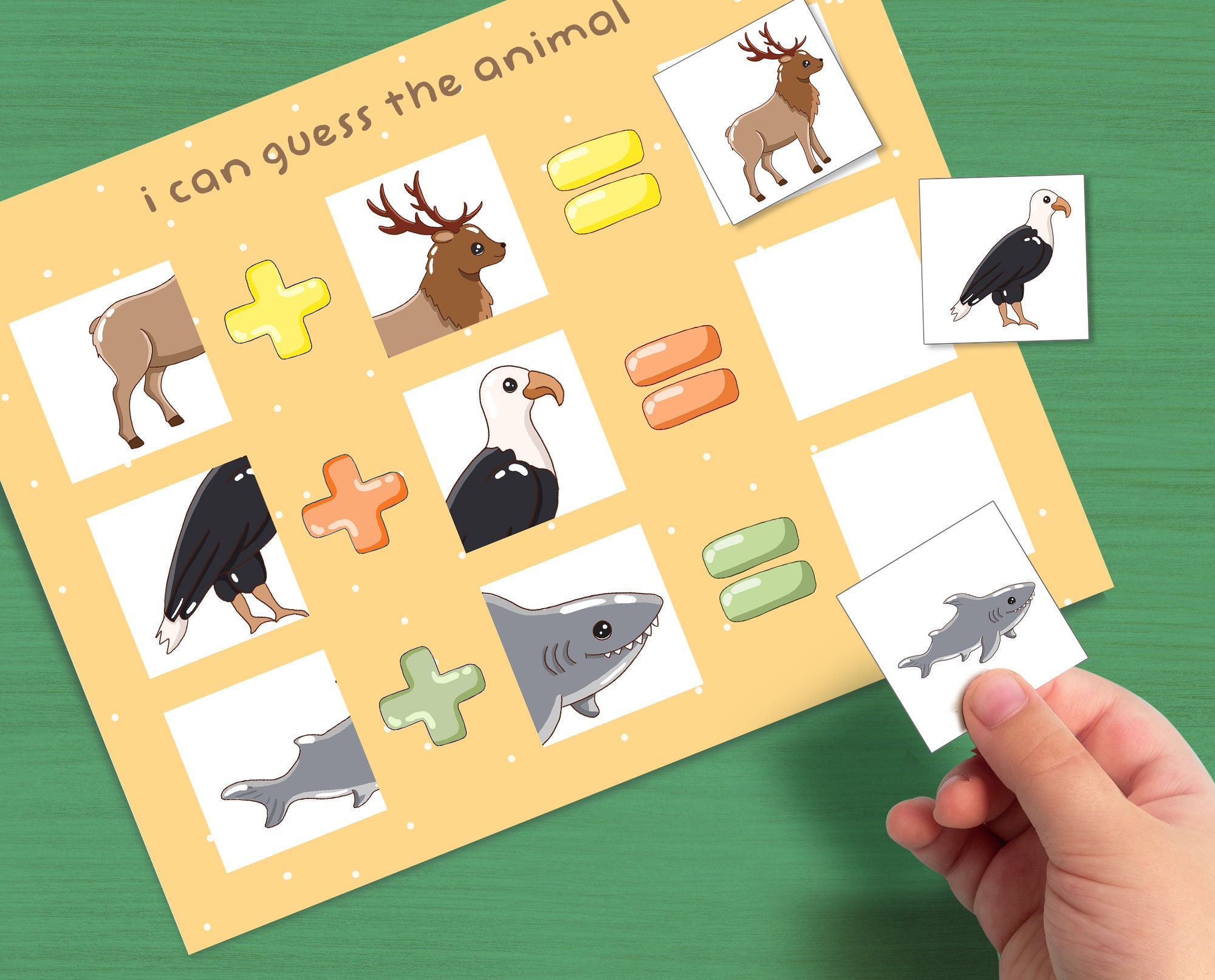 Toddler Busy Book Animal Theme Printable Learning Binder Kids Activity ...