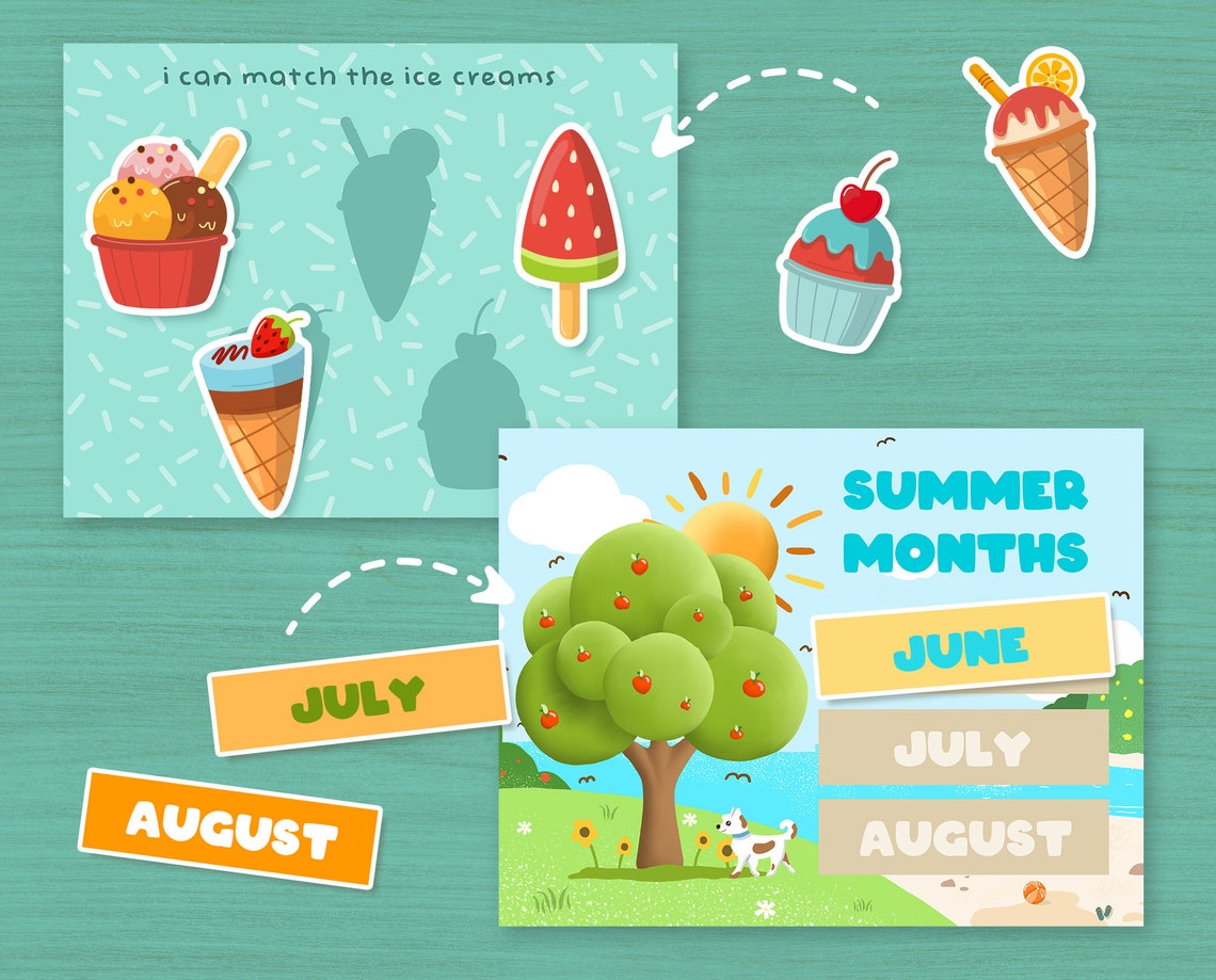 Summer Busy Book Printable Preschool Activity Book Toddler Learning ...