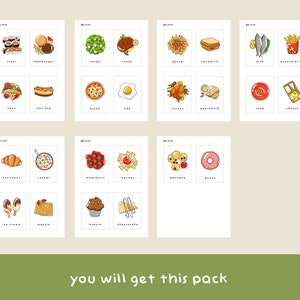 Food Flashcards for Preschoolers - Printable Flashcards - Montessori ...
