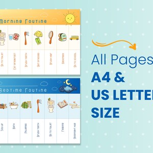 Printable Kids Daily Chore Chart - Homeschool Montessori - Colorful and ...