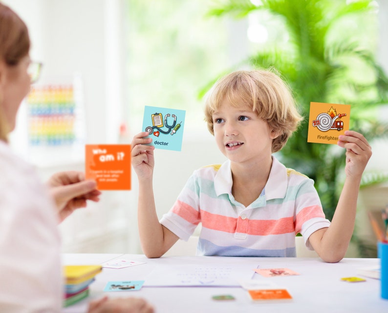 Learn and Play - Printable Jobs Flash Card Games - Preschool Kids ...
