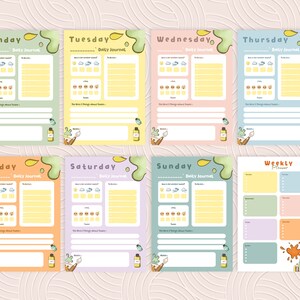 Kids Daily Planner – Printable and Editable Digital Planner for School ...