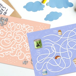 Maze Activity Book Printable - Busy Book for Toddlers - Maze Games ...