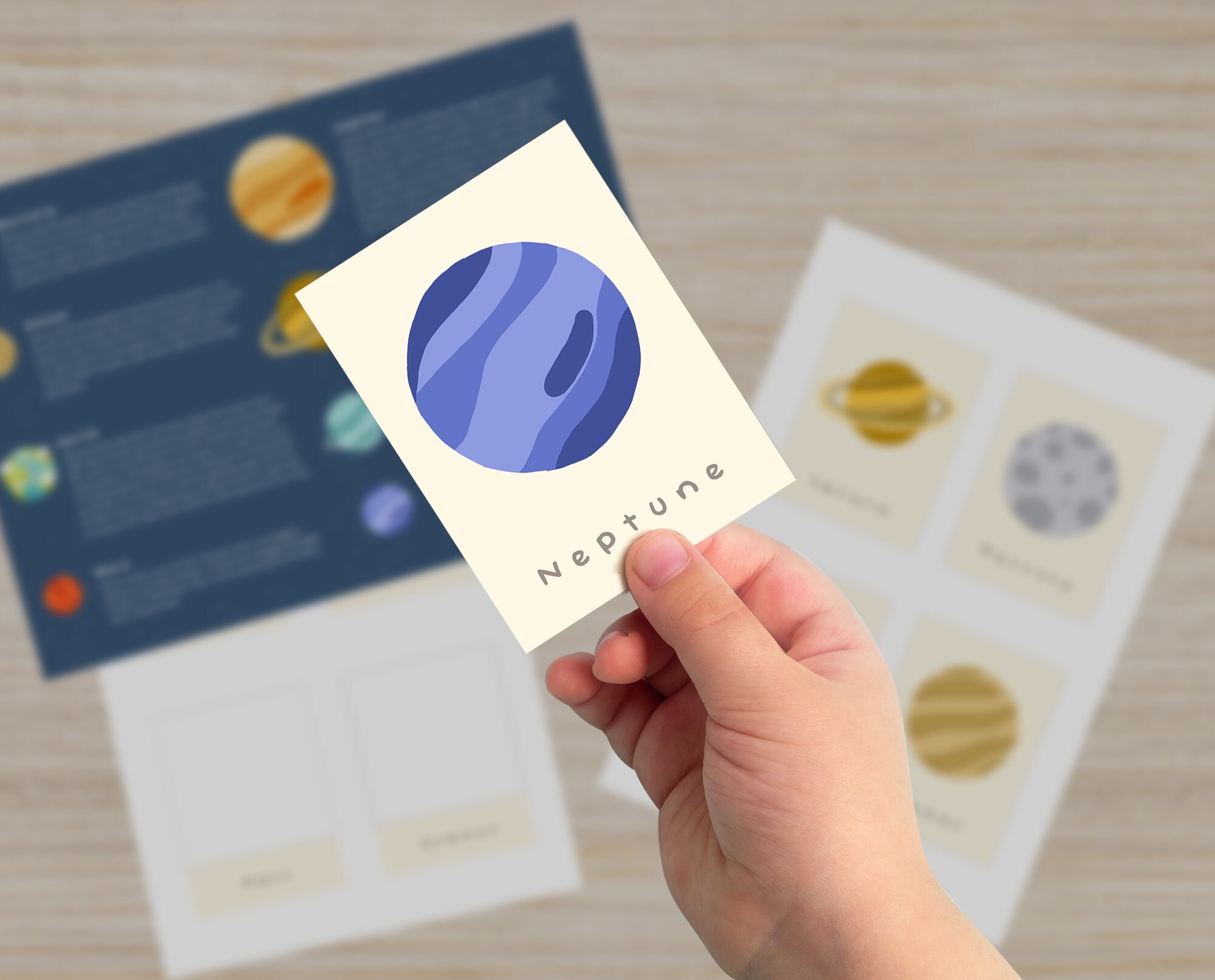 Solar System Flashcards Learn and Fun Printable Montessori Materials ...