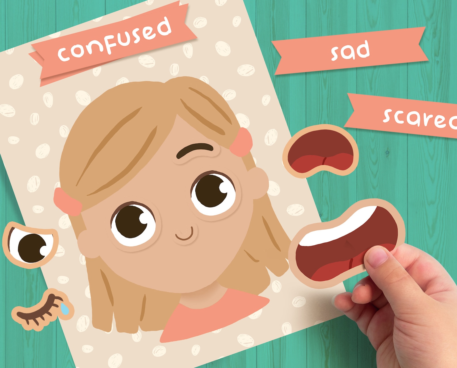 Emotions Activity for Kids - Feeling Matching Game - Toddler Emotions ...