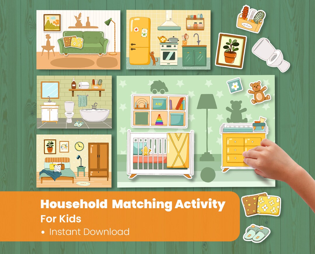 Toddler Busy Book - Household Things Sorting - Montessori Materials ...