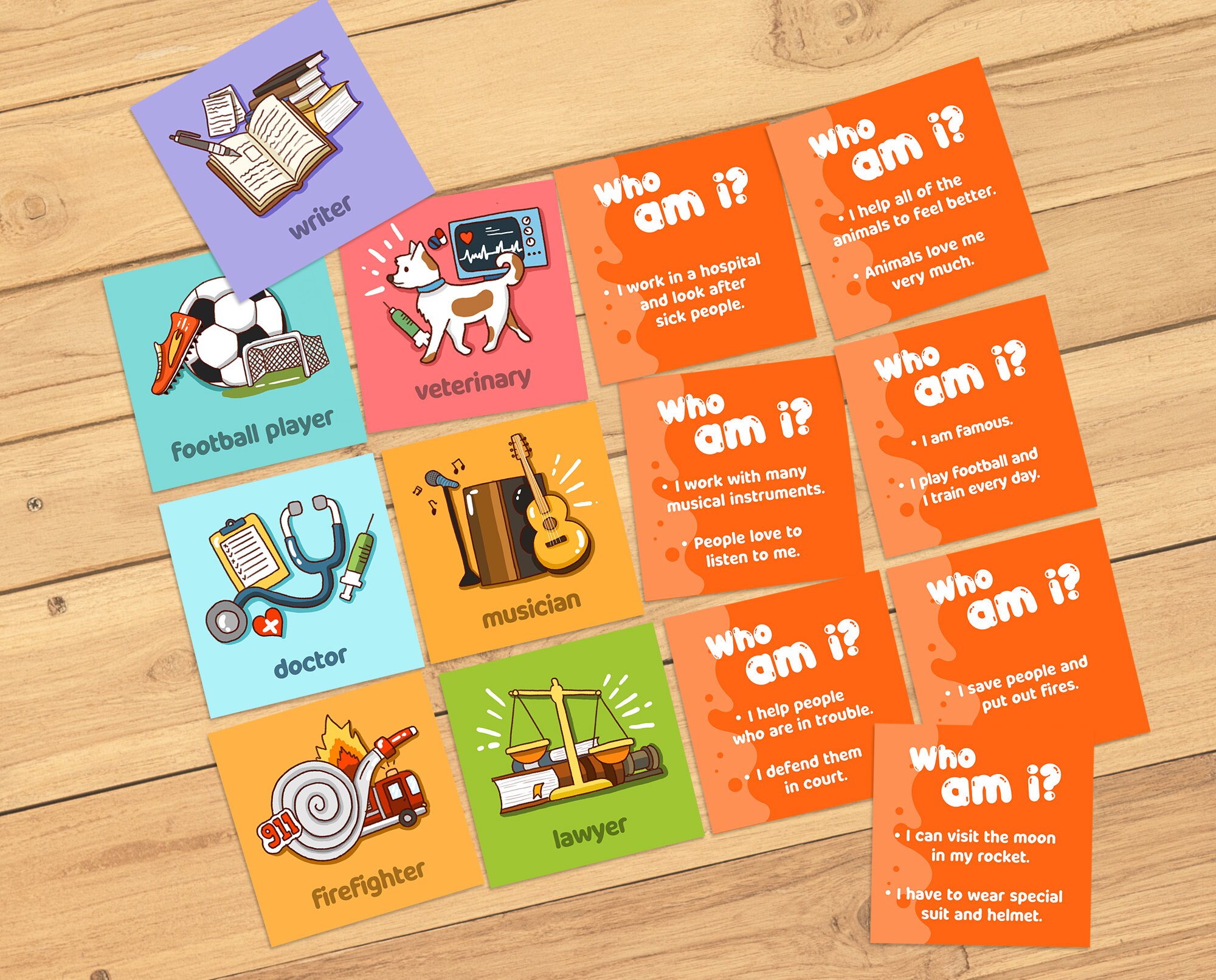 Printable Who Am I Card Game Bundle - Set of 3 - Preschool Kids ...