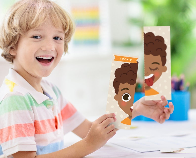 Emotions Puzzle - Feeling Matching Games - Puzzles for Kids - Toddler ...