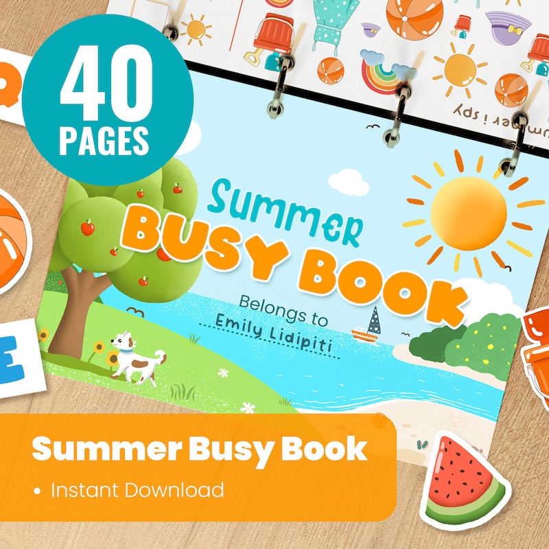Busy Book Printable - Etsy