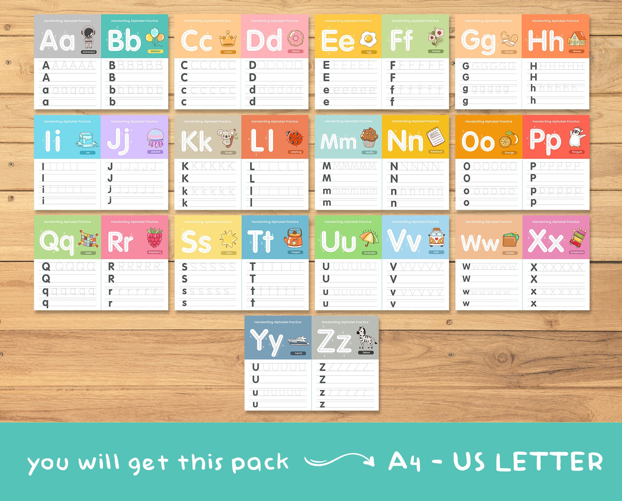 Tracing Alphabet Worksheets - Preschool Learning Binder - Preschool ...