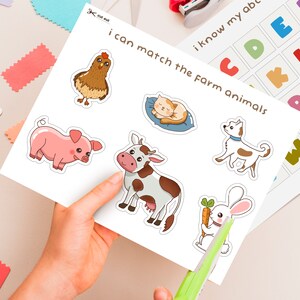 Toddler Busy Book - Animal Theme - Printable Learning Binder - Kids ...