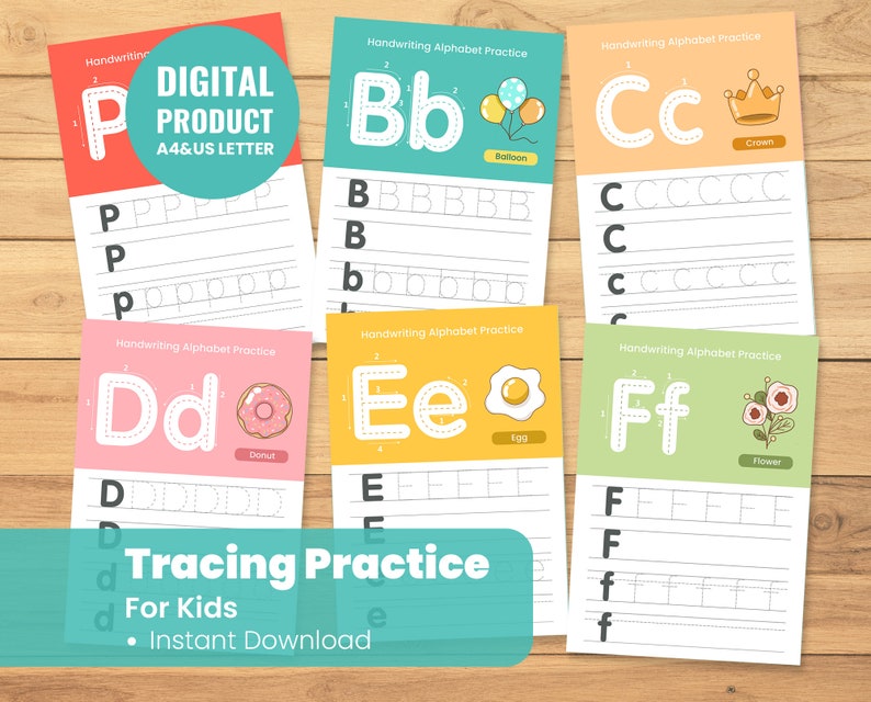 Tracing Alphabet Worksheets - Preschool Learning Binder - Preschool ...