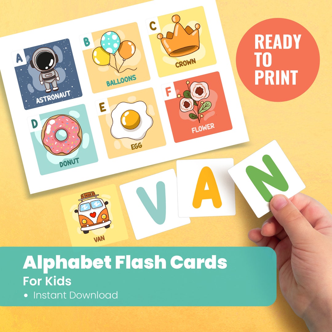 Printable Alphabet Flash Card Games for Kids - ABC Flashcards ...