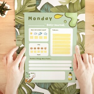 Kids Daily Planner – Printable and Editable Digital Planner for School ...