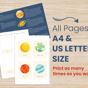 Solar System Flashcards - Learn and Fun - Printable Montessori ...