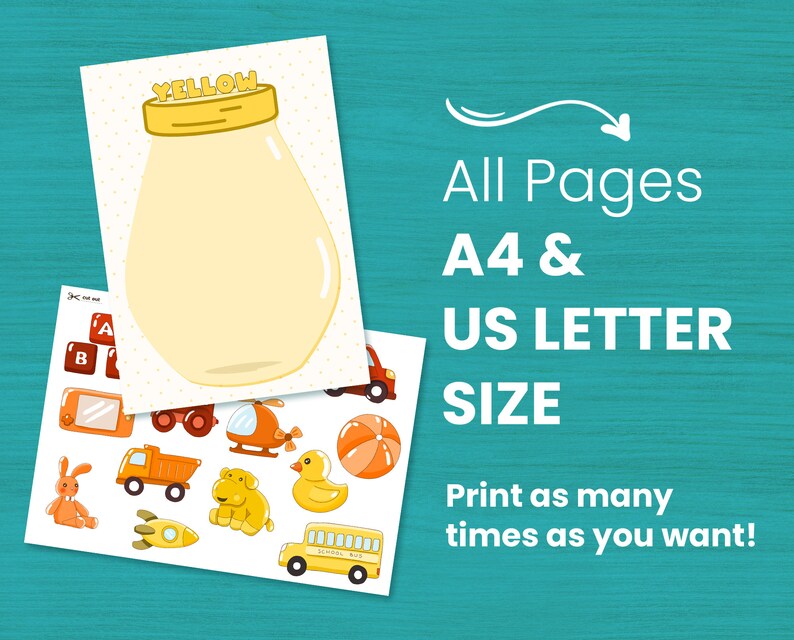 Color Matching Jar Activity for Kids Toddler Printables Toddler Busy ...