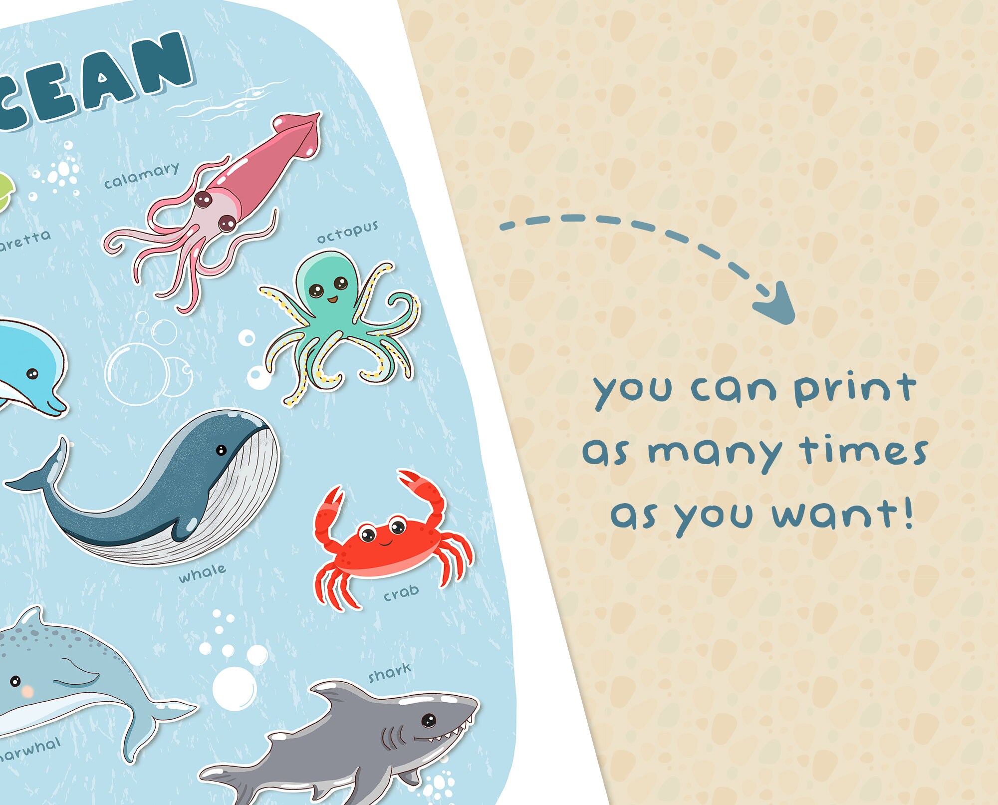 3 Educational Animals Posters - Educational Printable Classroom Decor ...