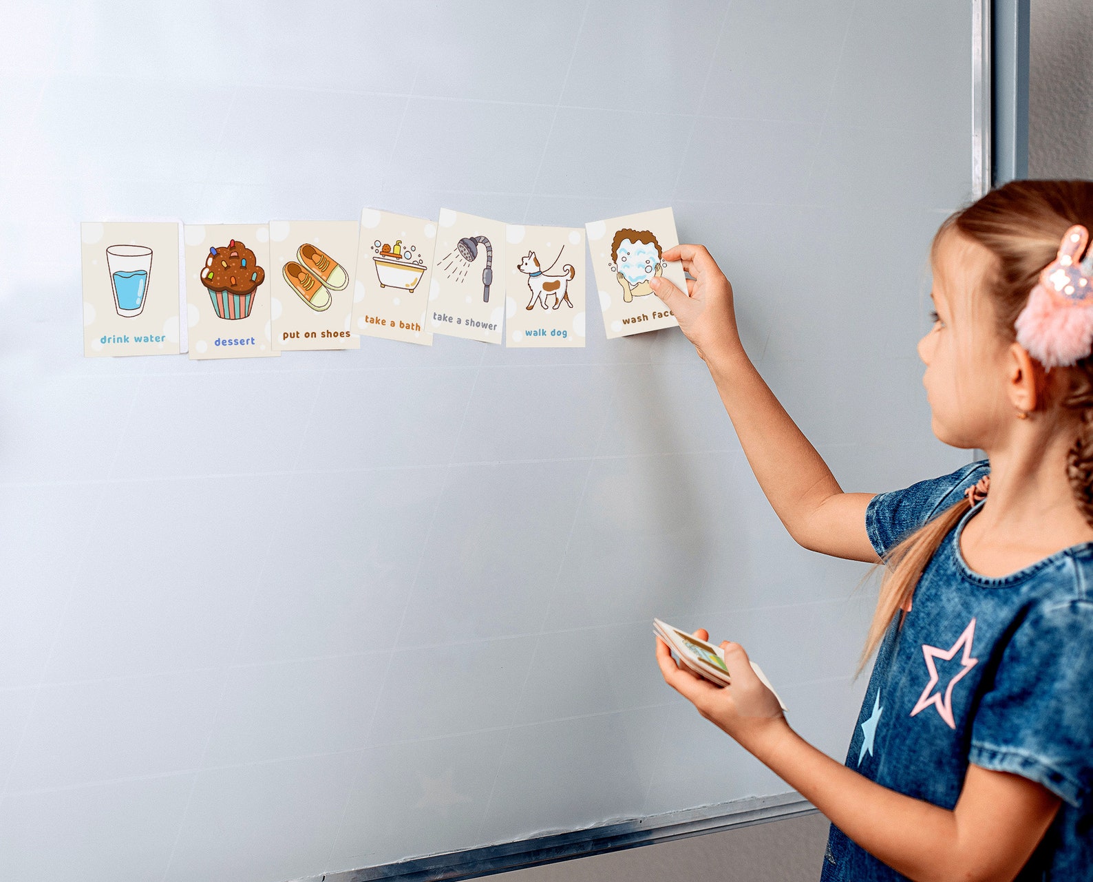 Daily Routine Flashcards - Toddler Routine Chart Visual Schedule for ...