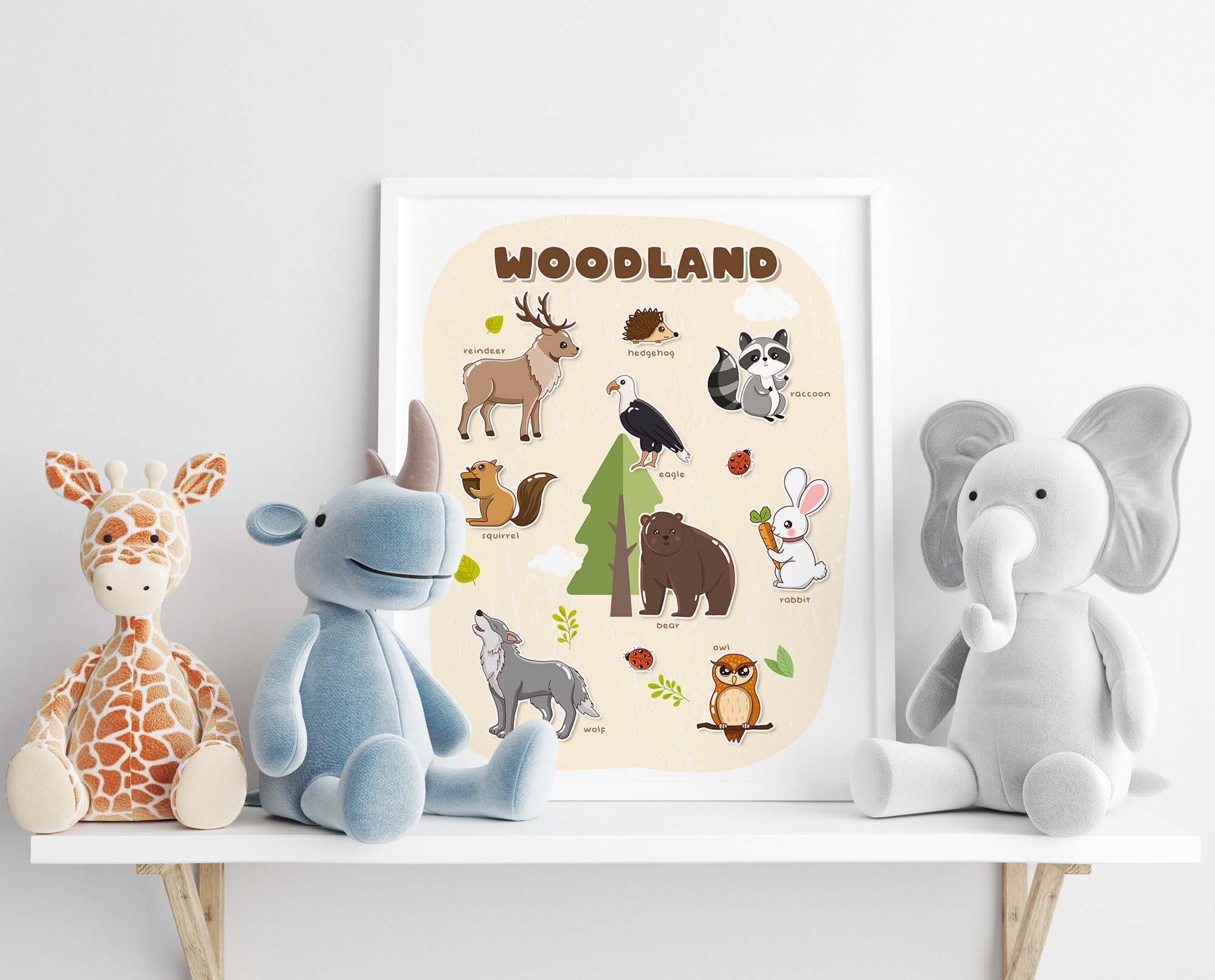 3 Educational Animals Posters - Educational Printable Classroom Decor ...