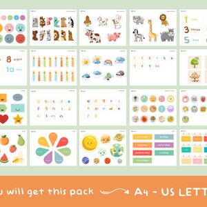 Toddler Busy Book - Printable Learning Binder - Preschool Resources ...