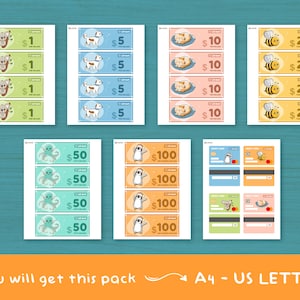 Printable Play Money for Kids - Pretend Play Money - Dramatic Play ...