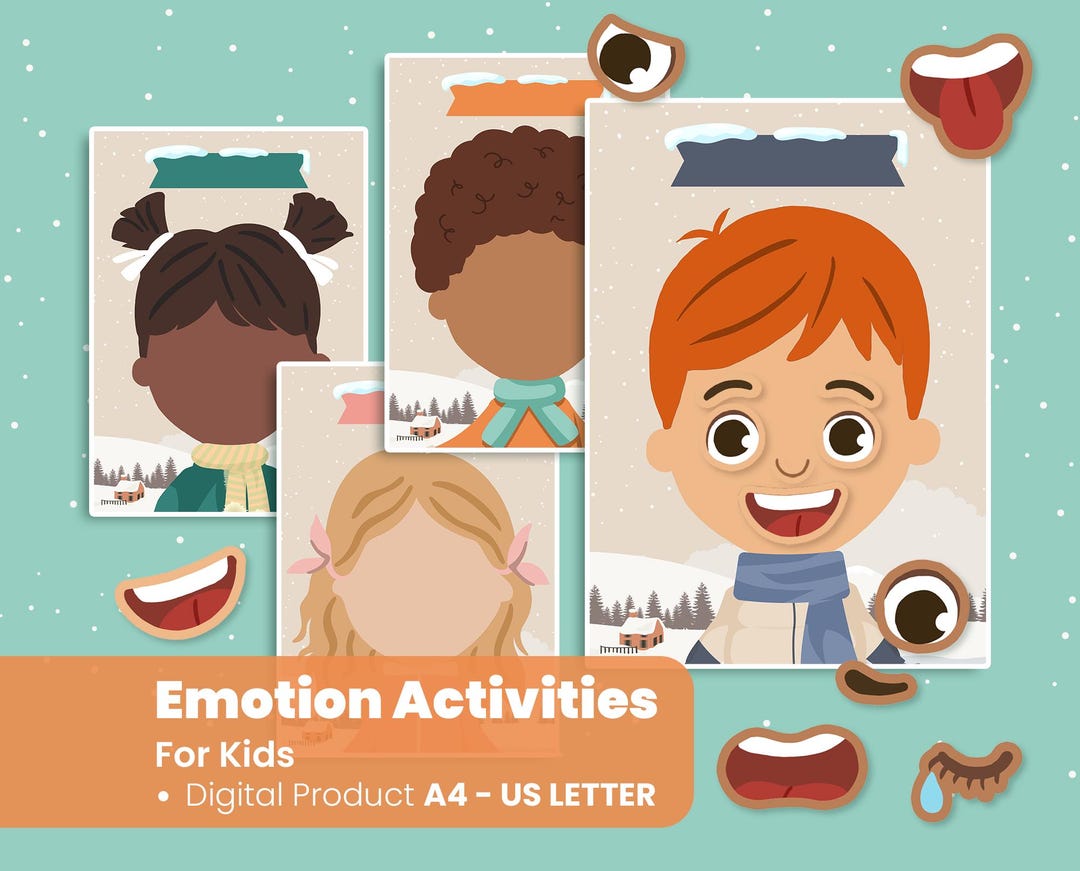Emotions and Feelings Winter Printable Activity - Homeschool Printable ...