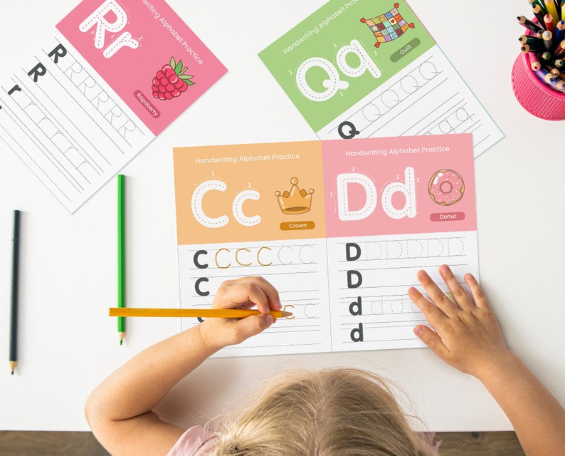 Tracing Alphabet Worksheets - Preschool Learning Binder - Preschool ...