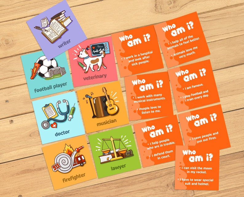 Printable Custom Card Game Bundle Preschool Kids Activity Montessori ...