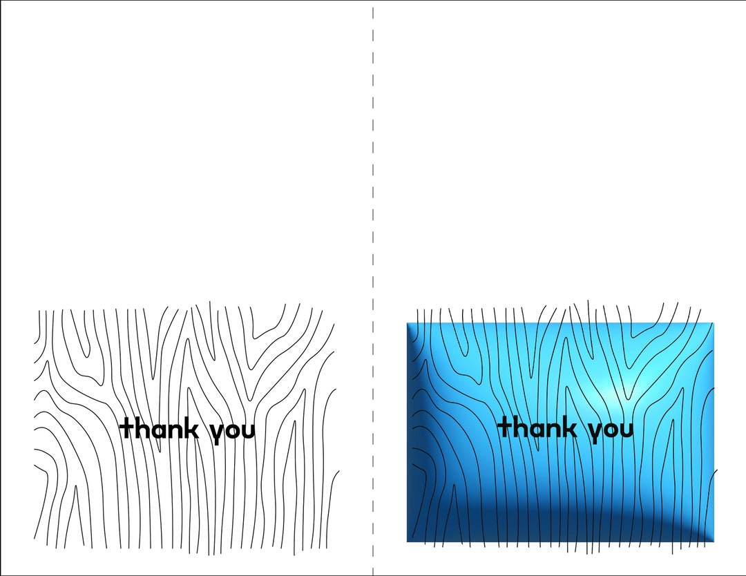 Printable Digital Art Thank You Card - Etsy Australia