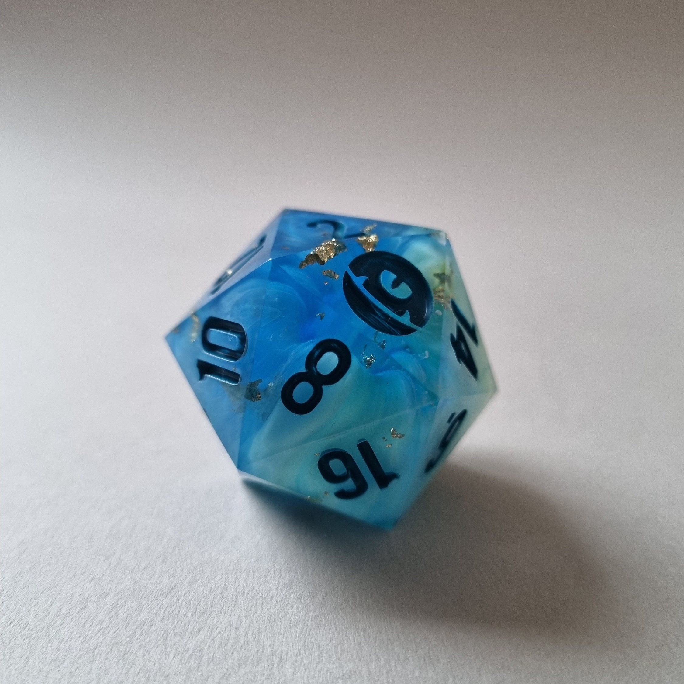 Sunken Treasures / CHUNKY D20 36mm / 100% Handmade D20 for TTRPG / D&D ...