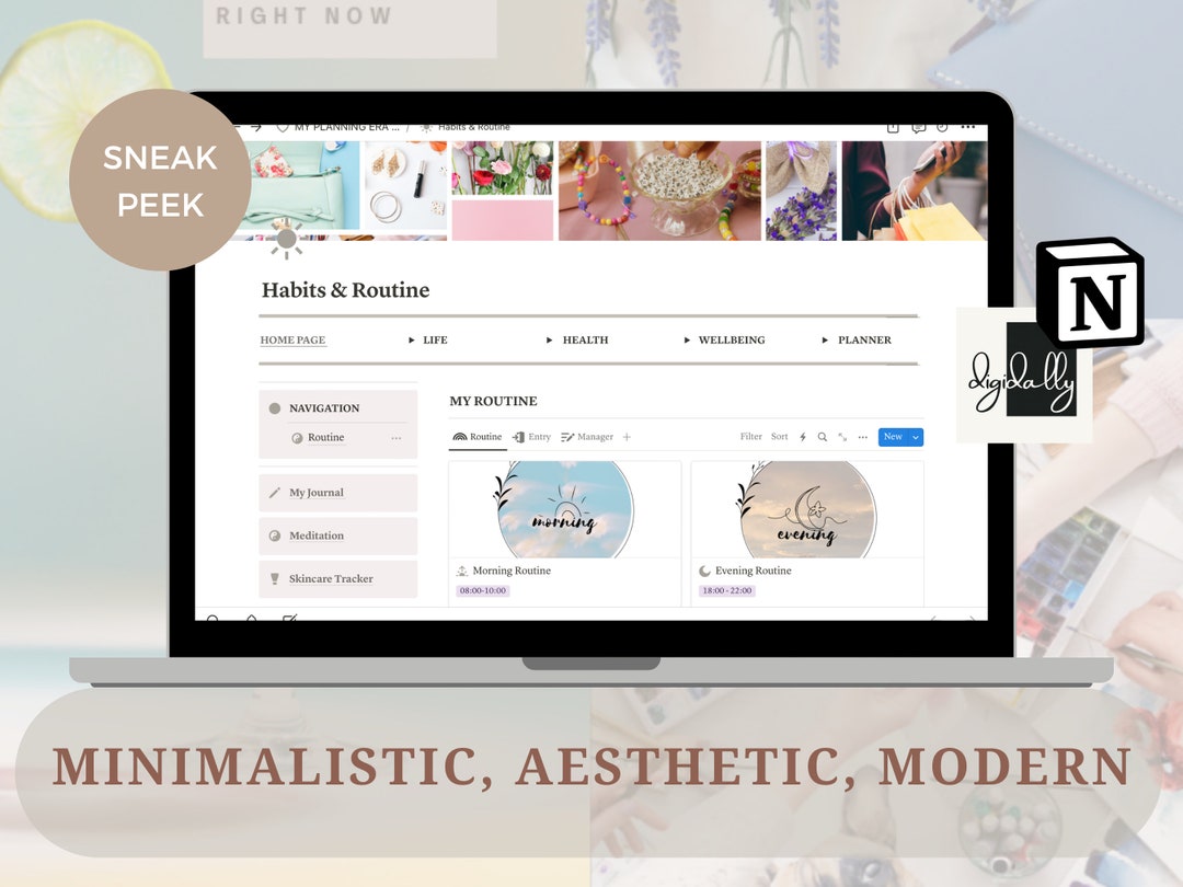 Habit Tracker Template Life Planner Adhd Friendly All in One Planner ...